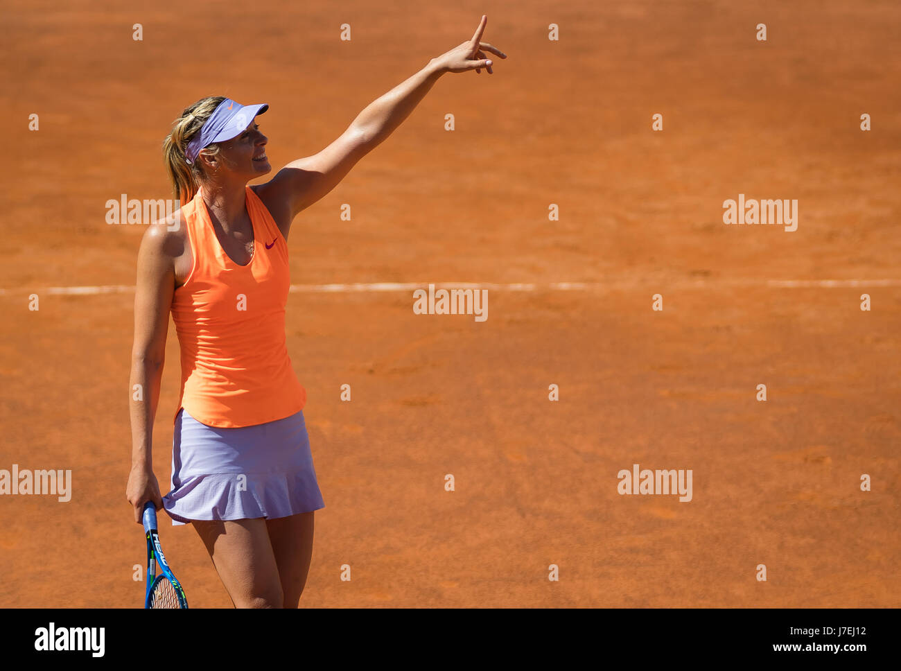 ROME, ITALY - MAY 15 : Maria Sharapova at the 2017 Internazionali BNL d ...