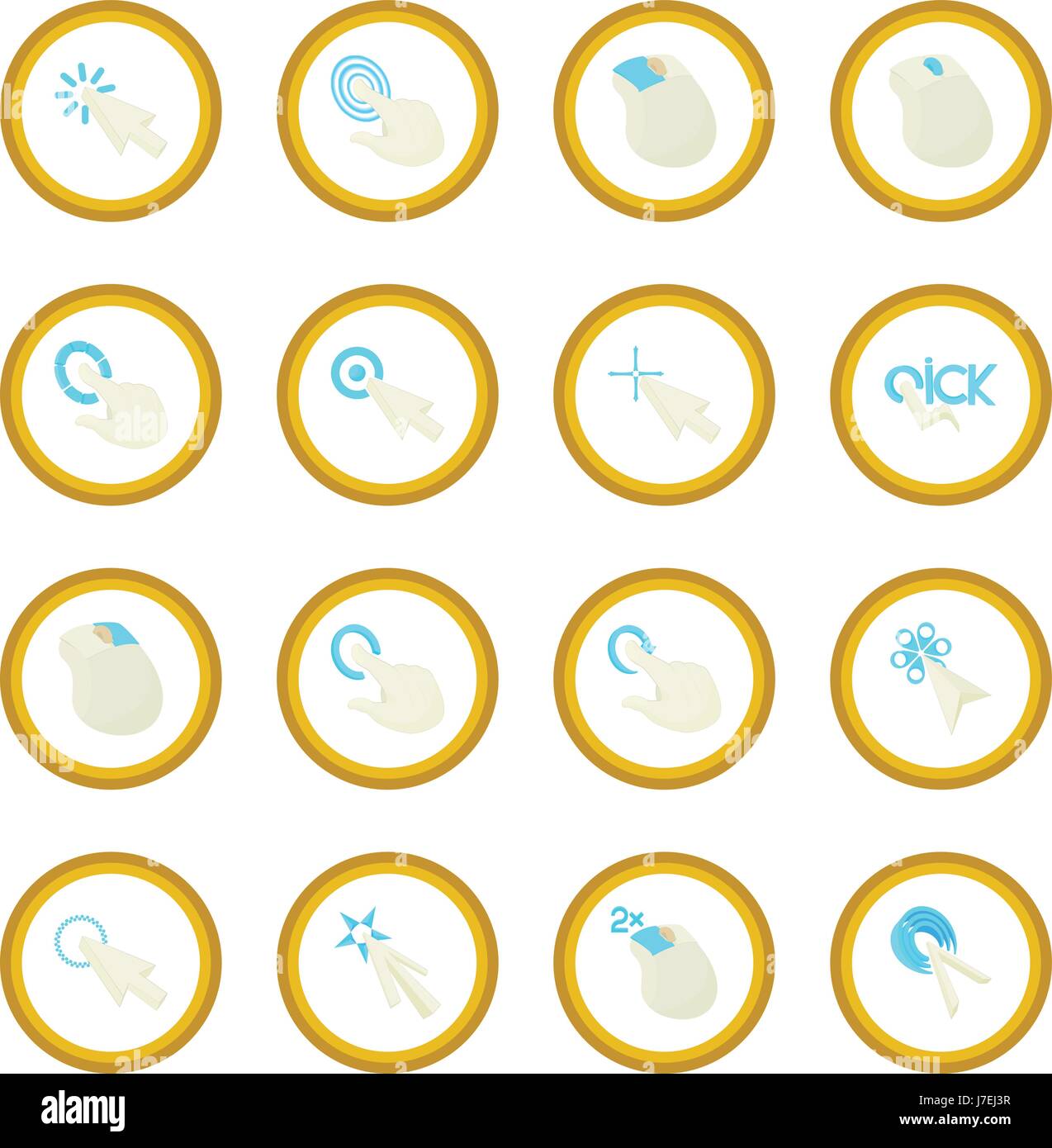 Mouse pointer icon circle Stock Vector Image & Art - Alamy