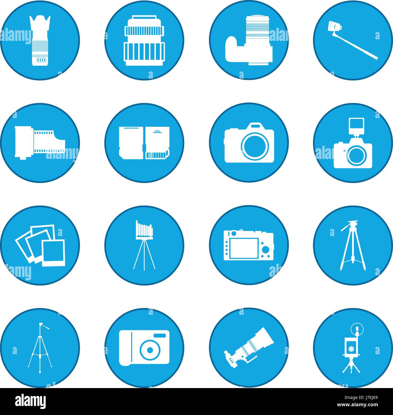 Photography icon blue Stock Vector Image & Art - Alamy