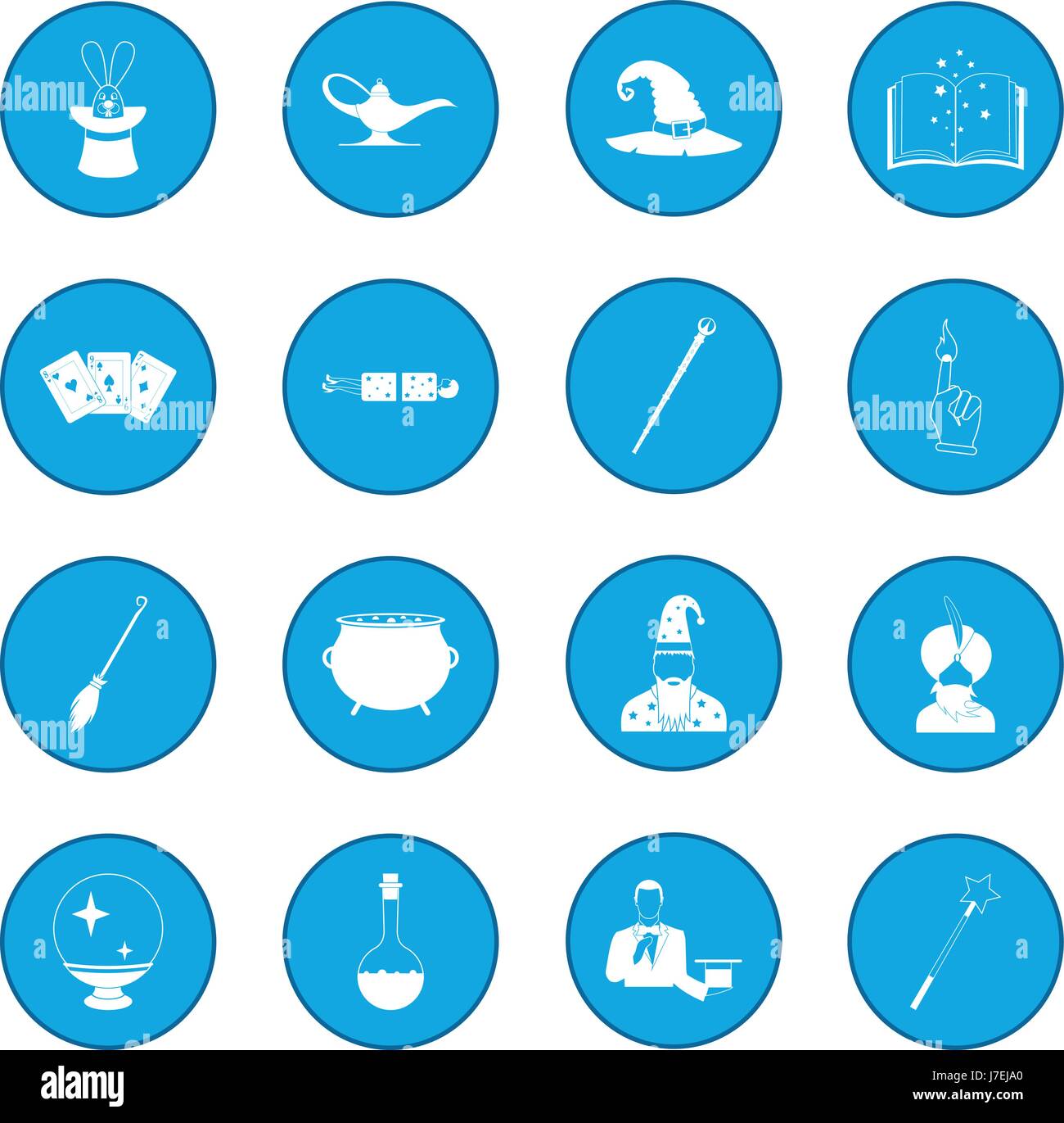 Magic icon blue Stock Vector Image & Art - Alamy