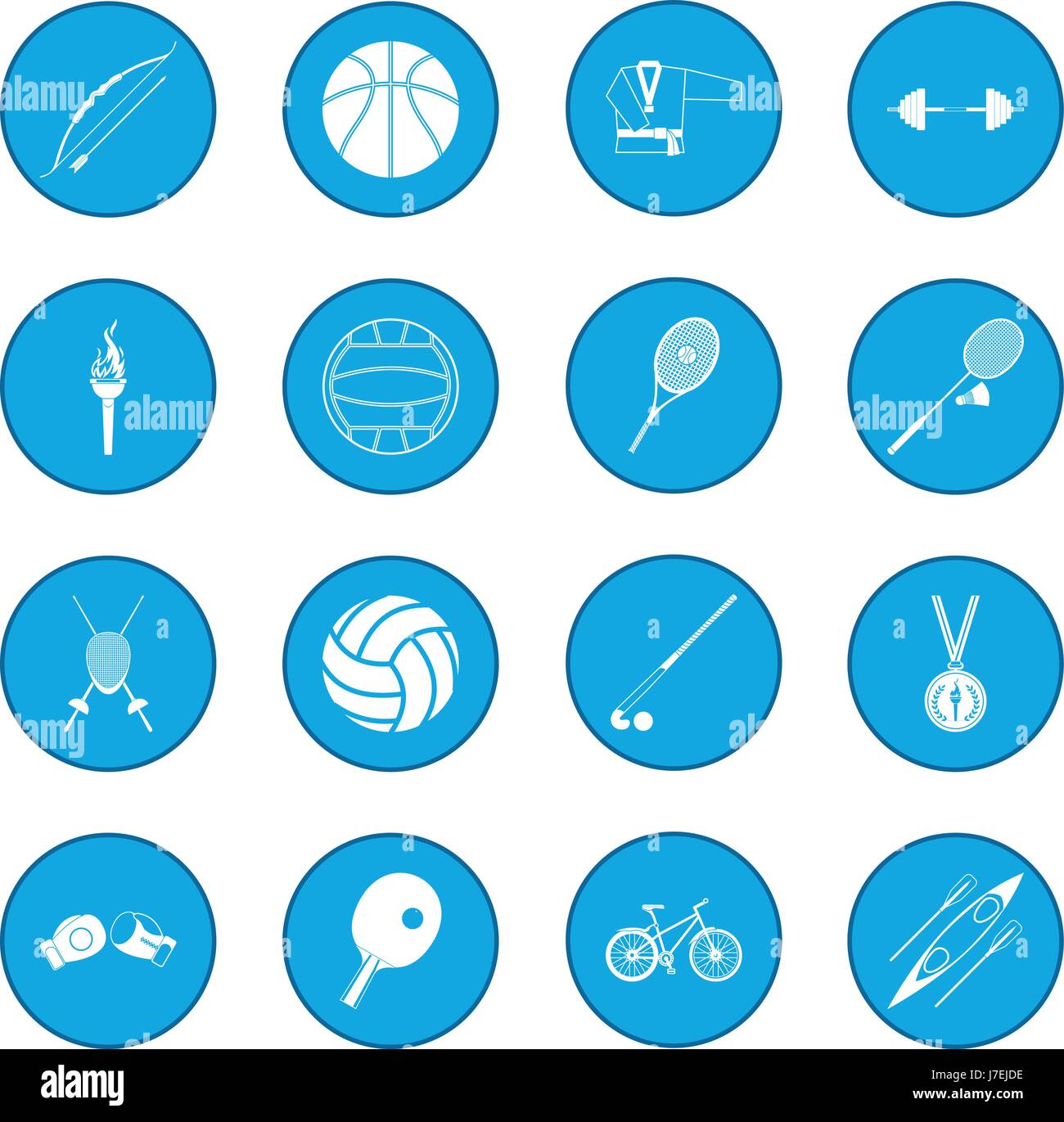 Summer sport icon blue Stock Vector Image & Art - Alamy