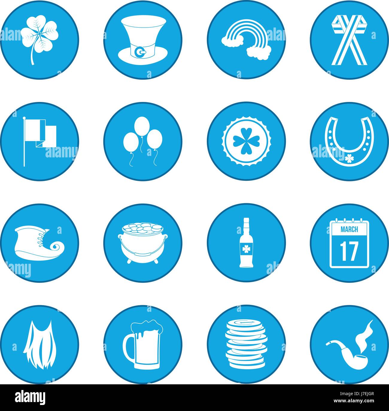 St Patrick Day black icon blue Stock Vector Image & Art - Alamy