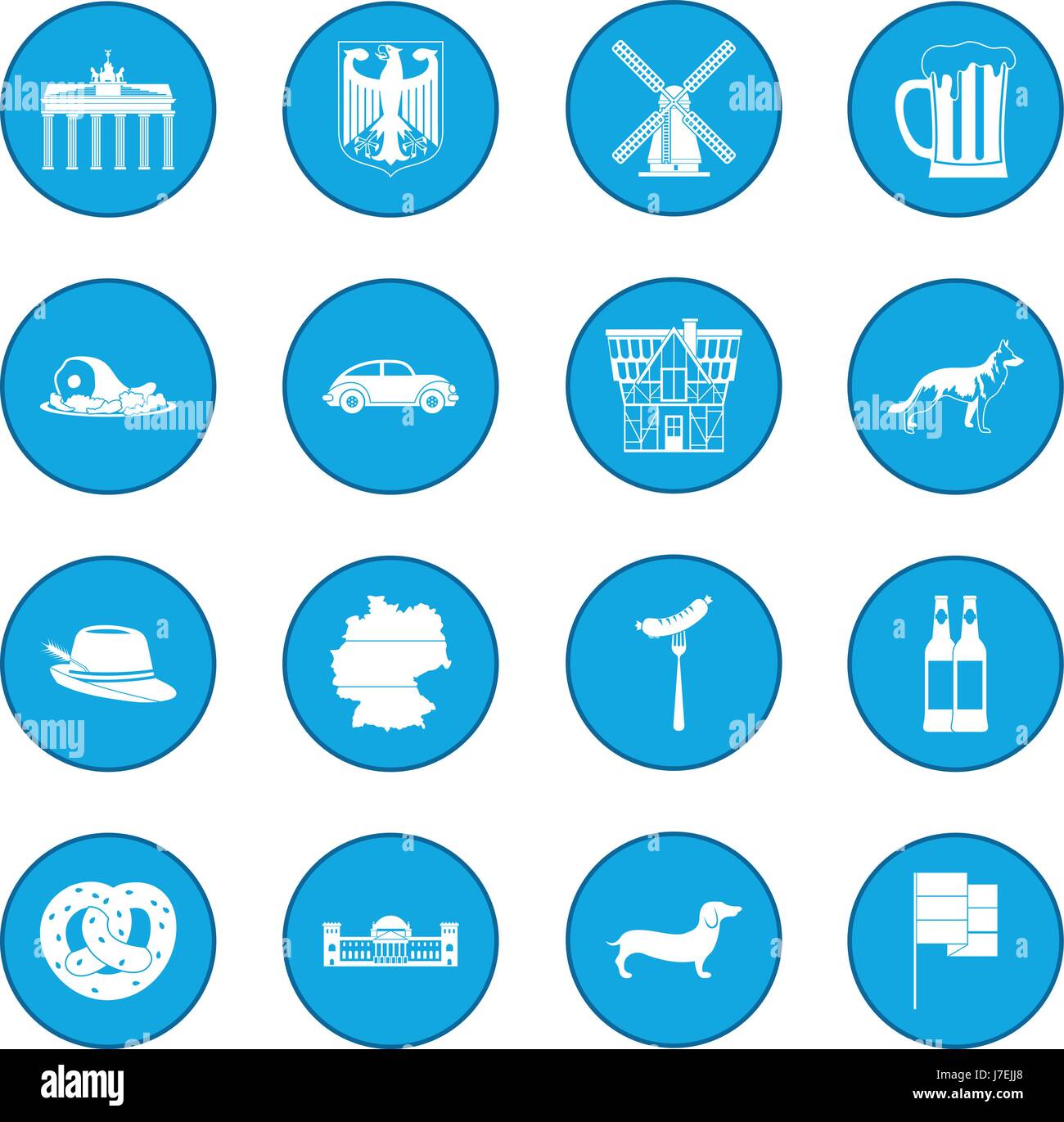 Germany black icon blue Stock Vector Image & Art - Alamy