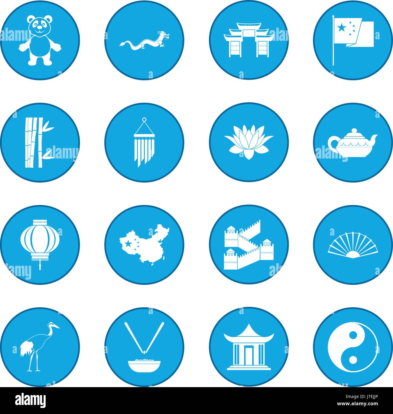 China black icon blue Stock Vector Image & Art - Alamy