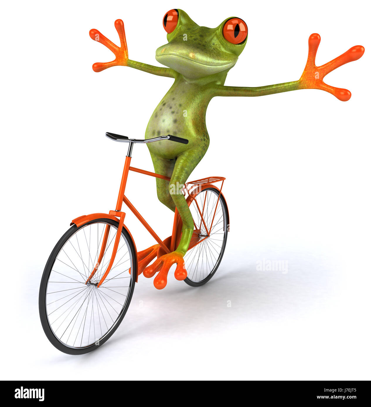 environment enviroment animal illustration frog bike bicycle cycle ...