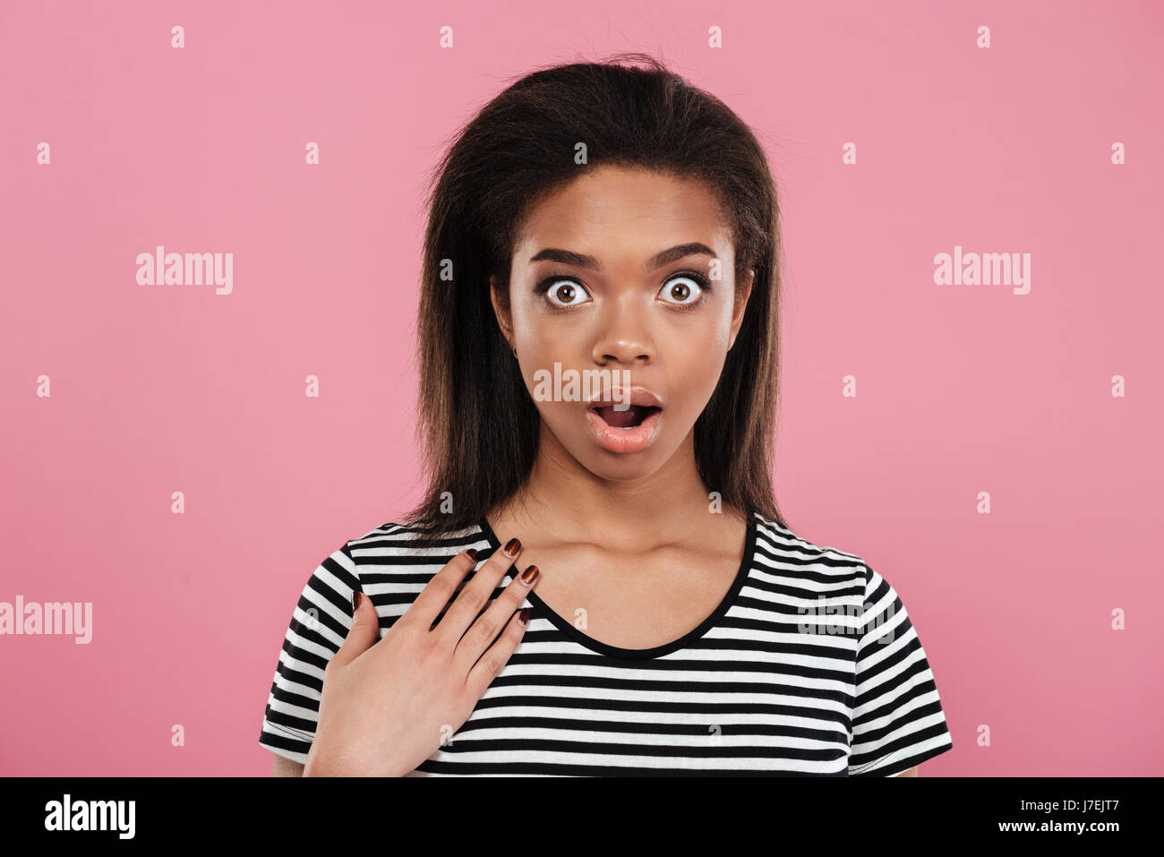 Woman staring into camera hi-res stock photography and images - Alamy