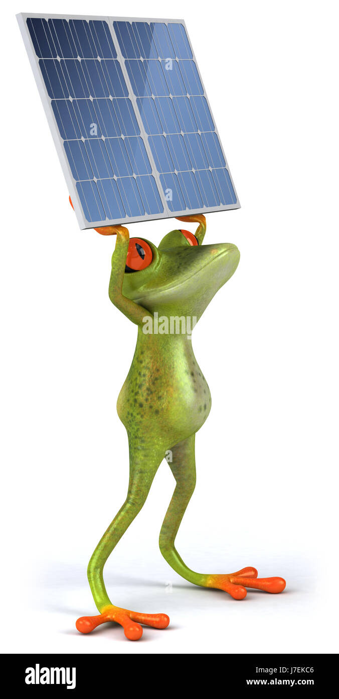 animal energy power electricity electric power illustration frog solar ...
