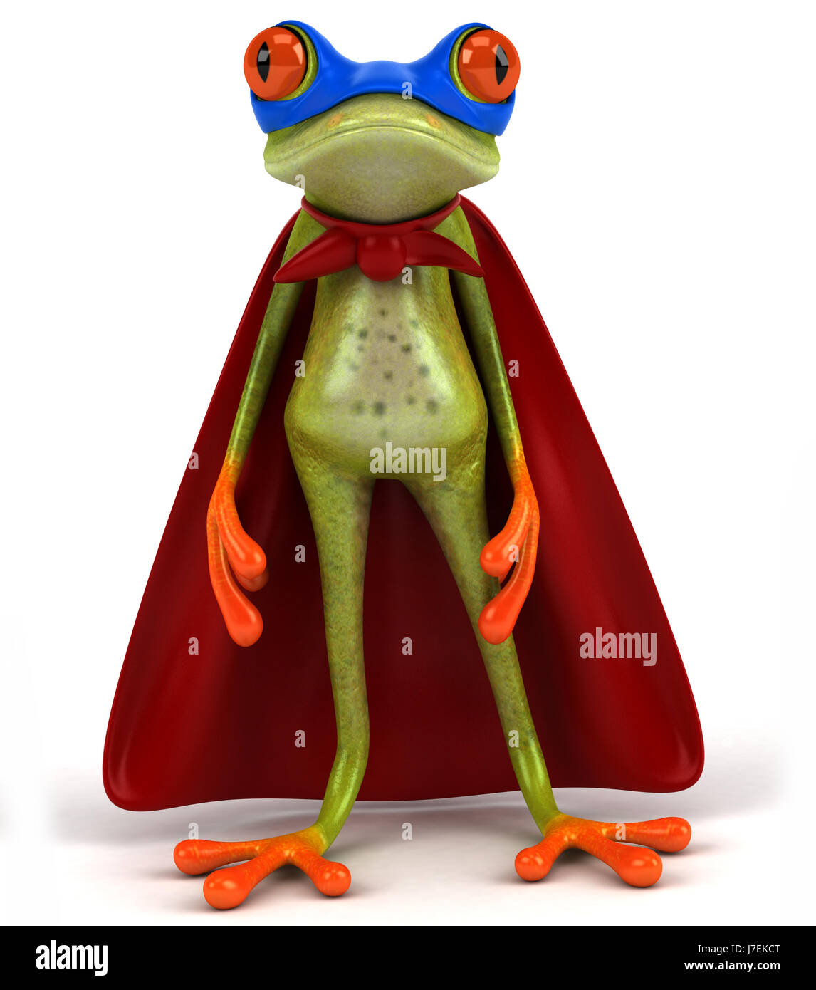 animal green illustration frog hero superhero red environment ...