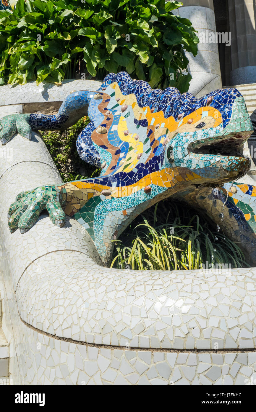 Antoni Gaudi Salamander Stock Photos & Antoni Gaudi Salamander Stock ...