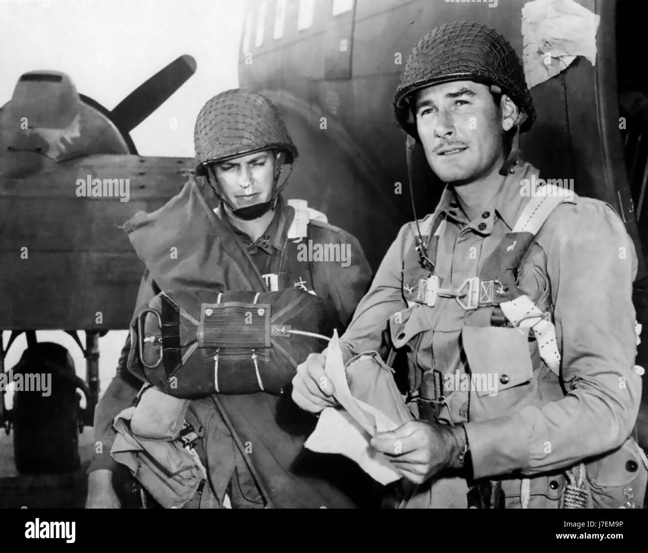 OBJECTIVE, BURMA ! 1945 Warner Bros film with Errol Flynn at right as ...