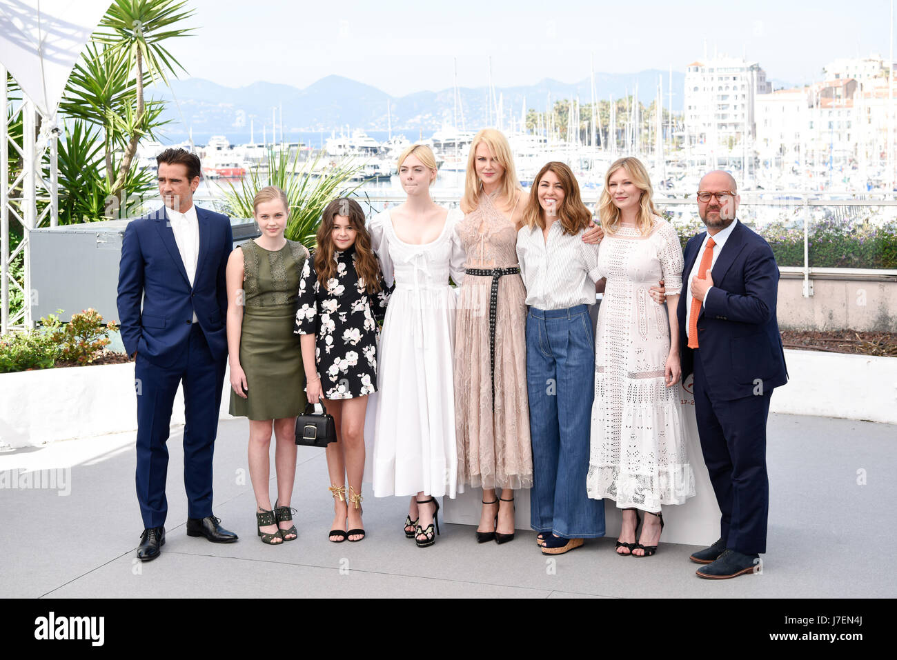 Cannes, France. 24th May, 2017. Cast members of the film "The Beguiled ...