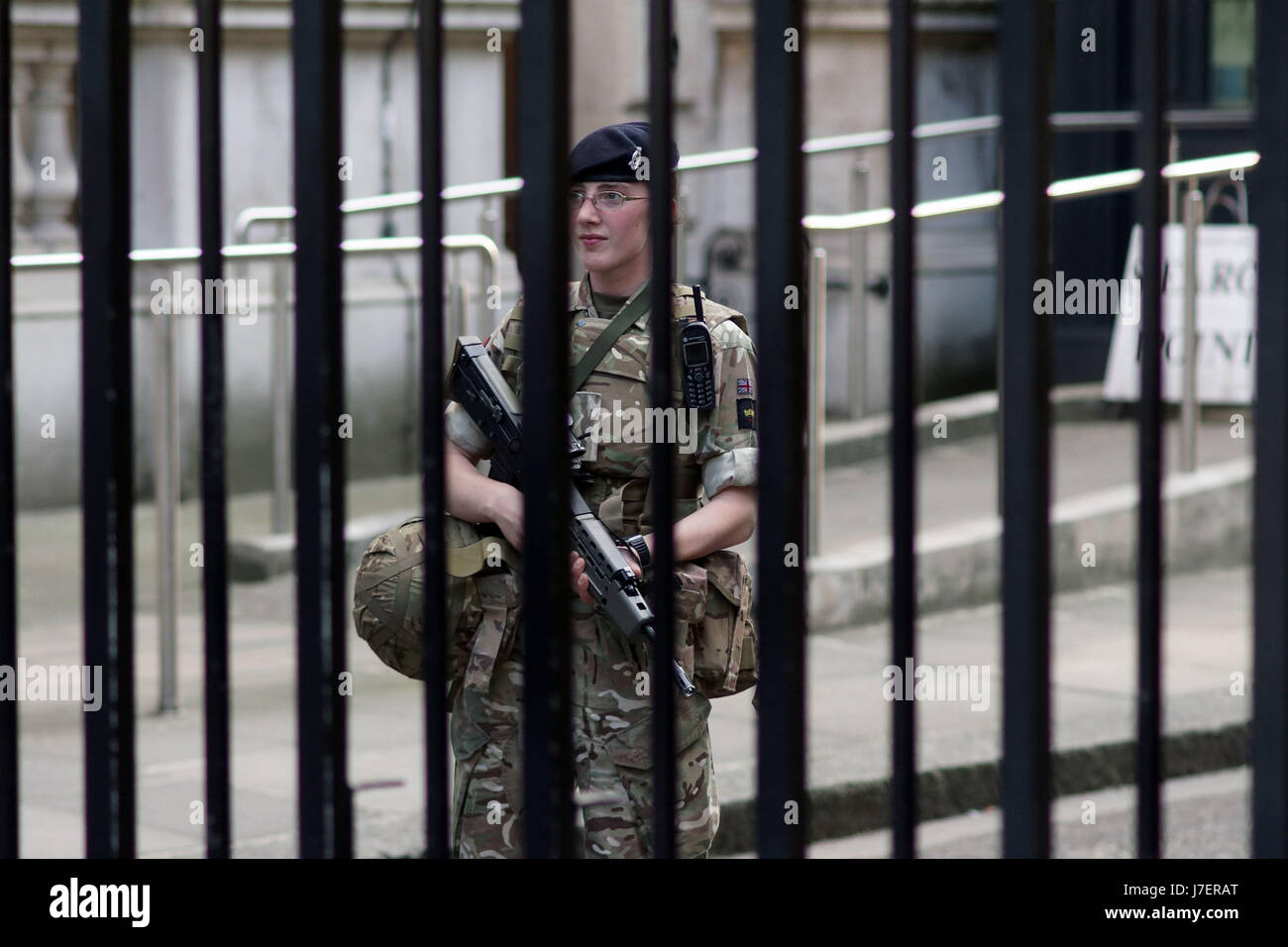 London, England. 24 May 2017. Operation Temperer continues on a sunny ...