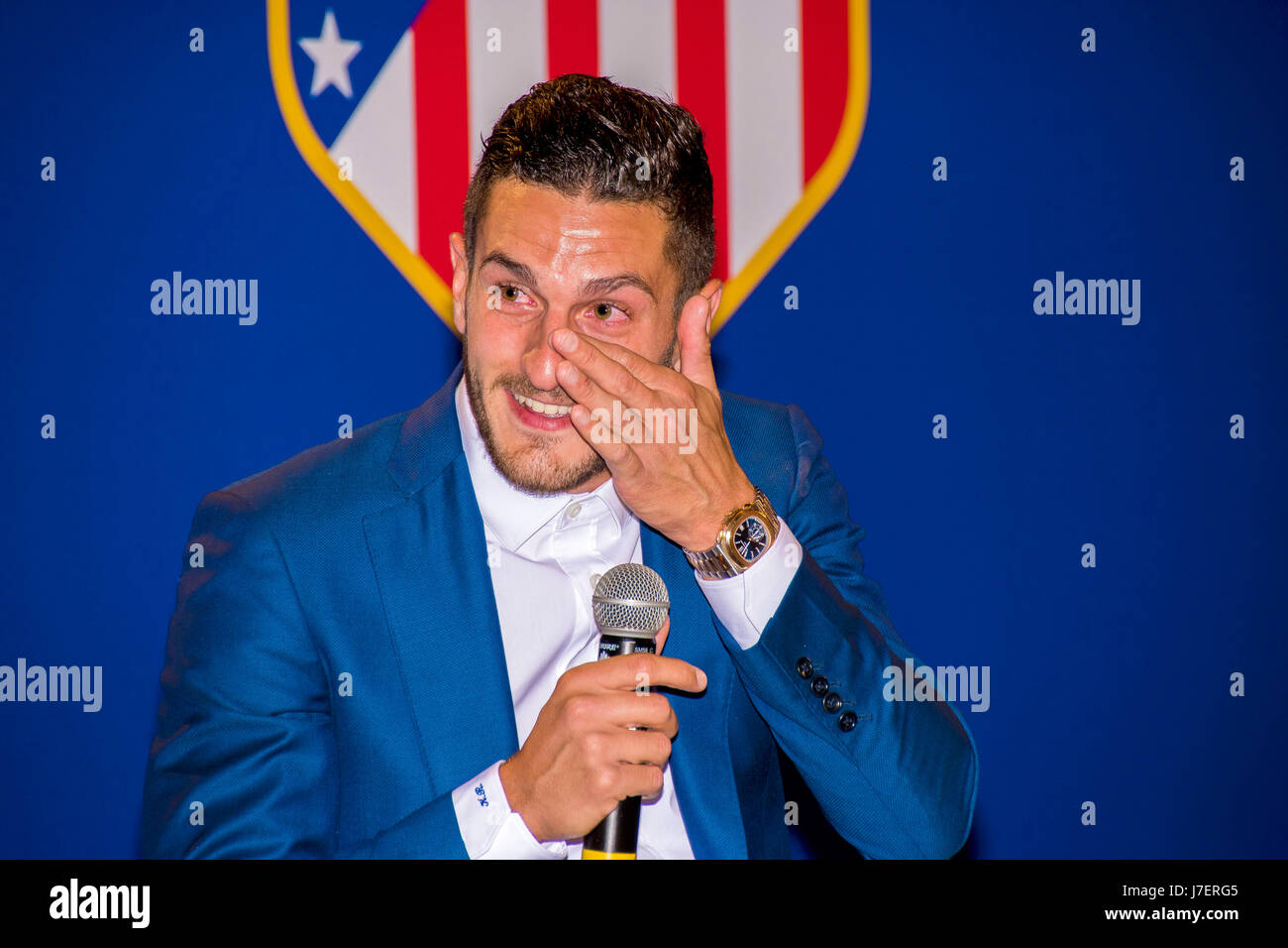 Soccer player of the Atletico de Madrid, Jorge Resurrección "Koke ...