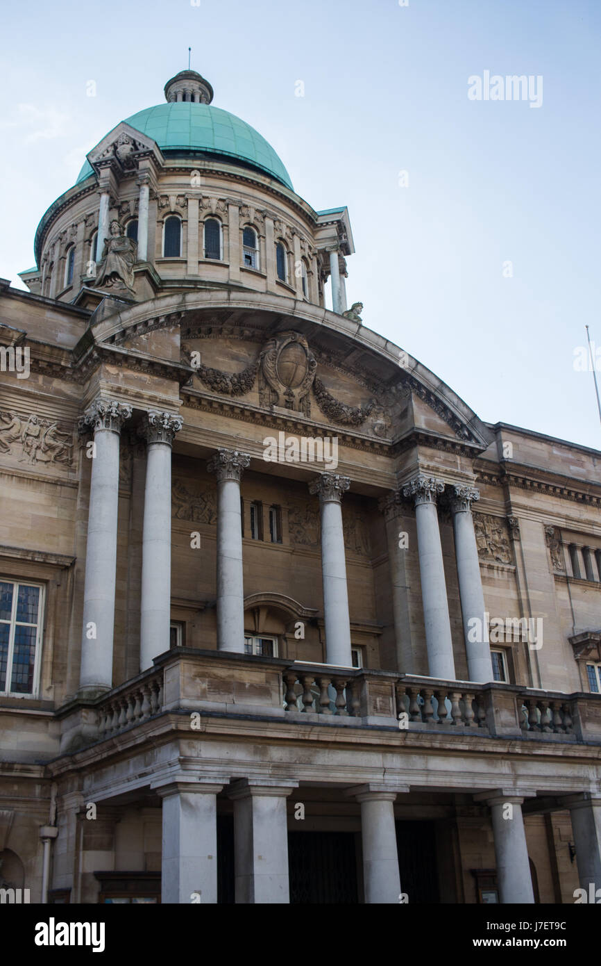 Guildhall, Queen Victoria Square, Hull City Centre Stock Photo - Alamy