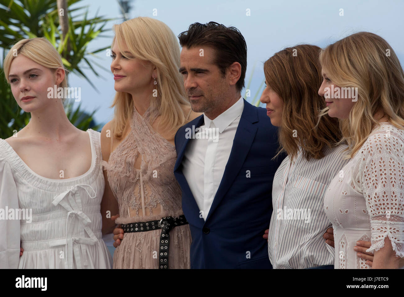 Cannes, France. 24th May, 2017. Elle Fanning, Nicole Kidman, Colin ...