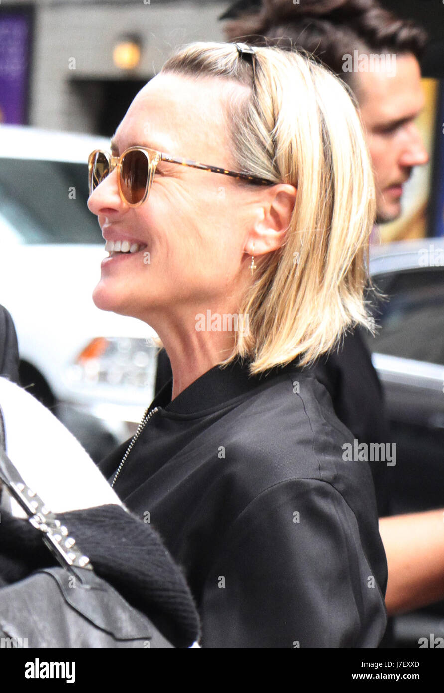 New York, NY, USA. 24th May, 2017. Robin Wright seen at The Late Show ...