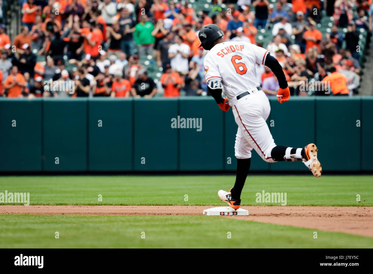 Baltimore, Maryland, USA. 24th May, 2017. Baltimore Orioles second ...