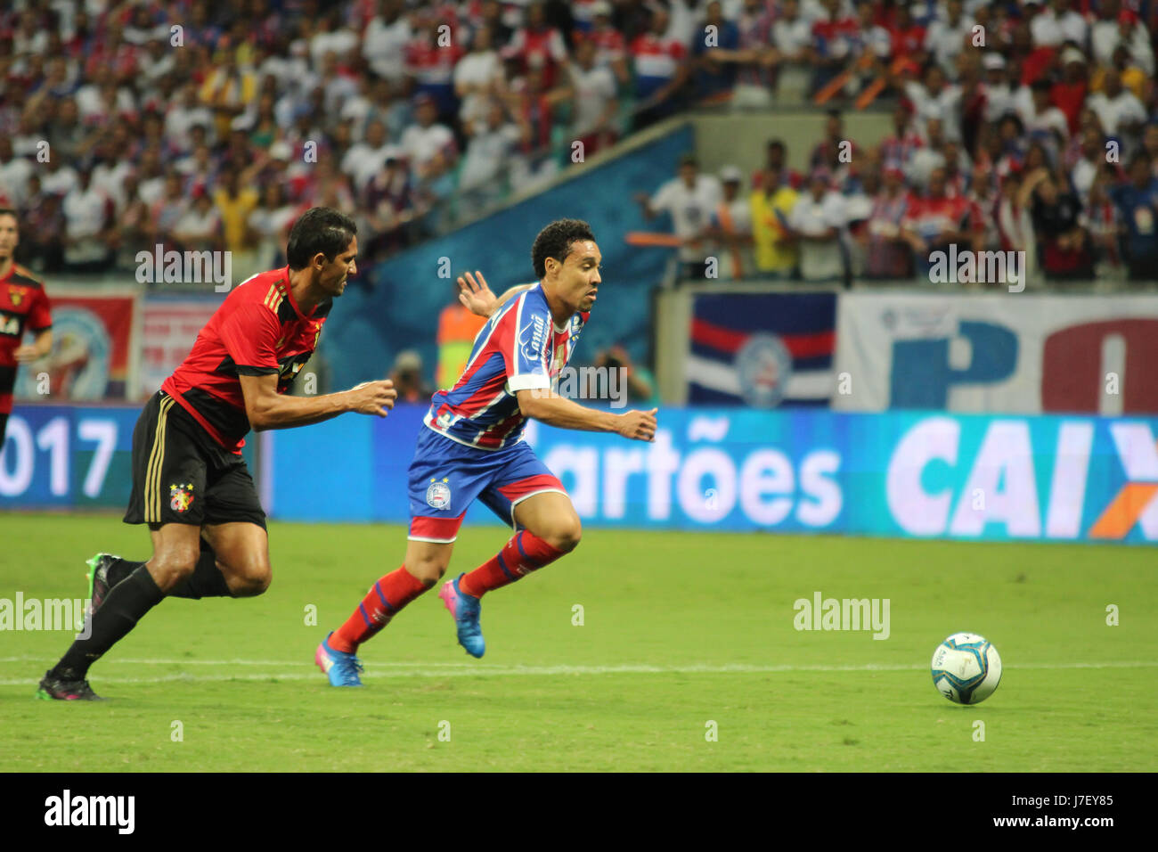 Salvador, Brazil. 24th May, 2017. Edgar's goal Jit Junio ??Bahia player ...