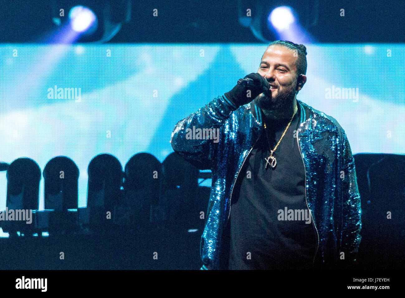 Rosemont, Illinois, USA. 23rd May, 2017. Rapper BELLY (AHMAD BALSHE ...