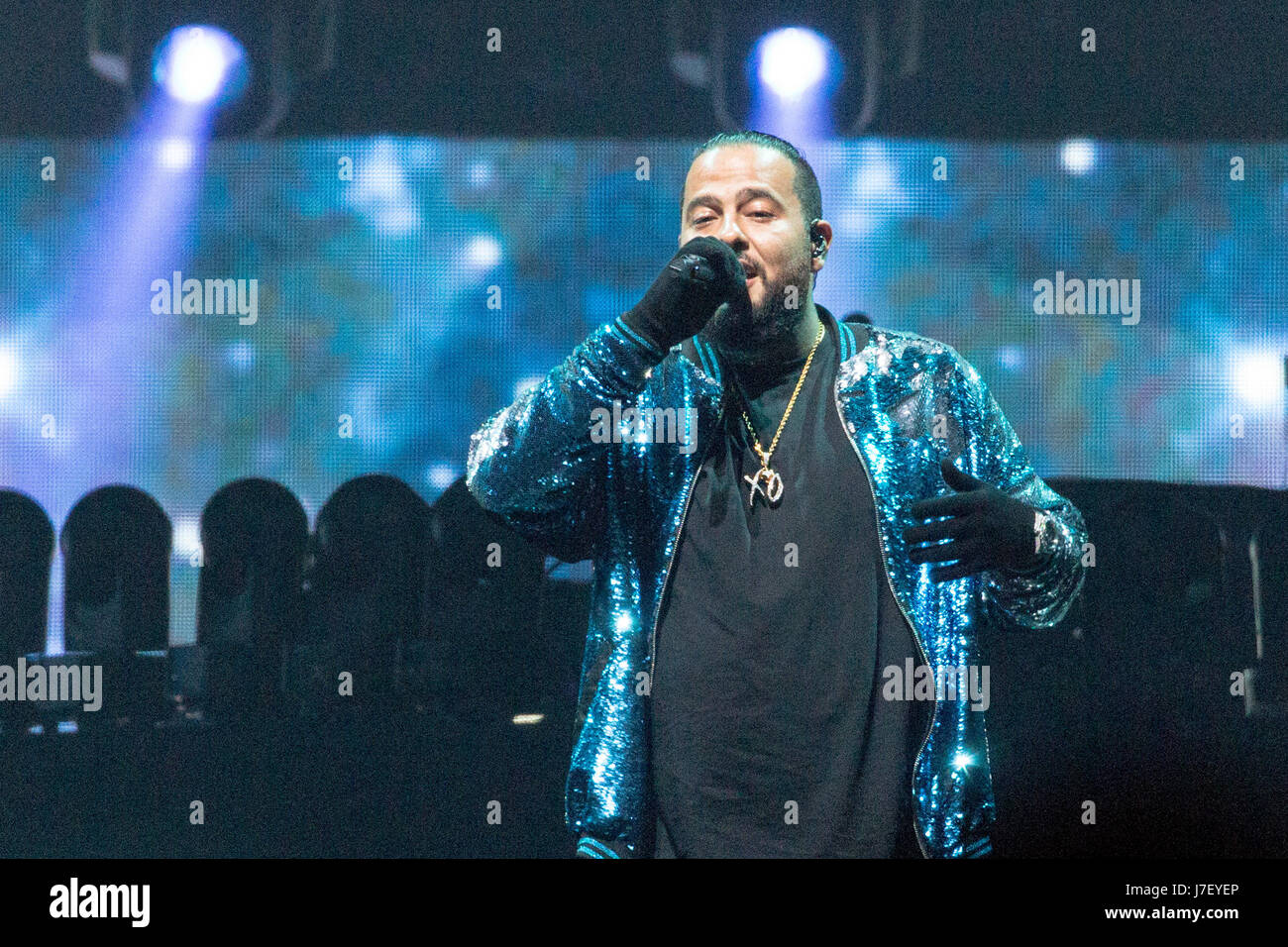 Rosemont, Illinois, USA. 23rd May, 2017. Rapper BELLY (AHMAD BALSHE ...