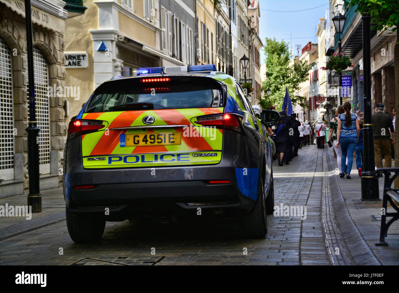 Gibraltar. 24th May 2017. Royal Gibraltar Police recruits today paraded ...