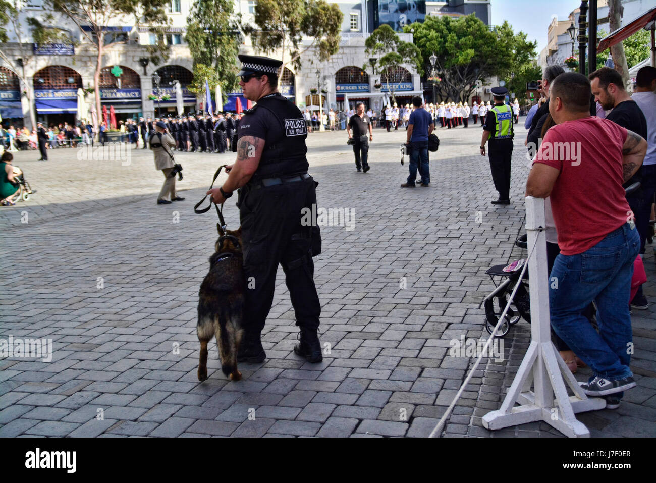 Gibraltar. 24th May 2017. Royal Gibraltar Police recruits today paraded ...