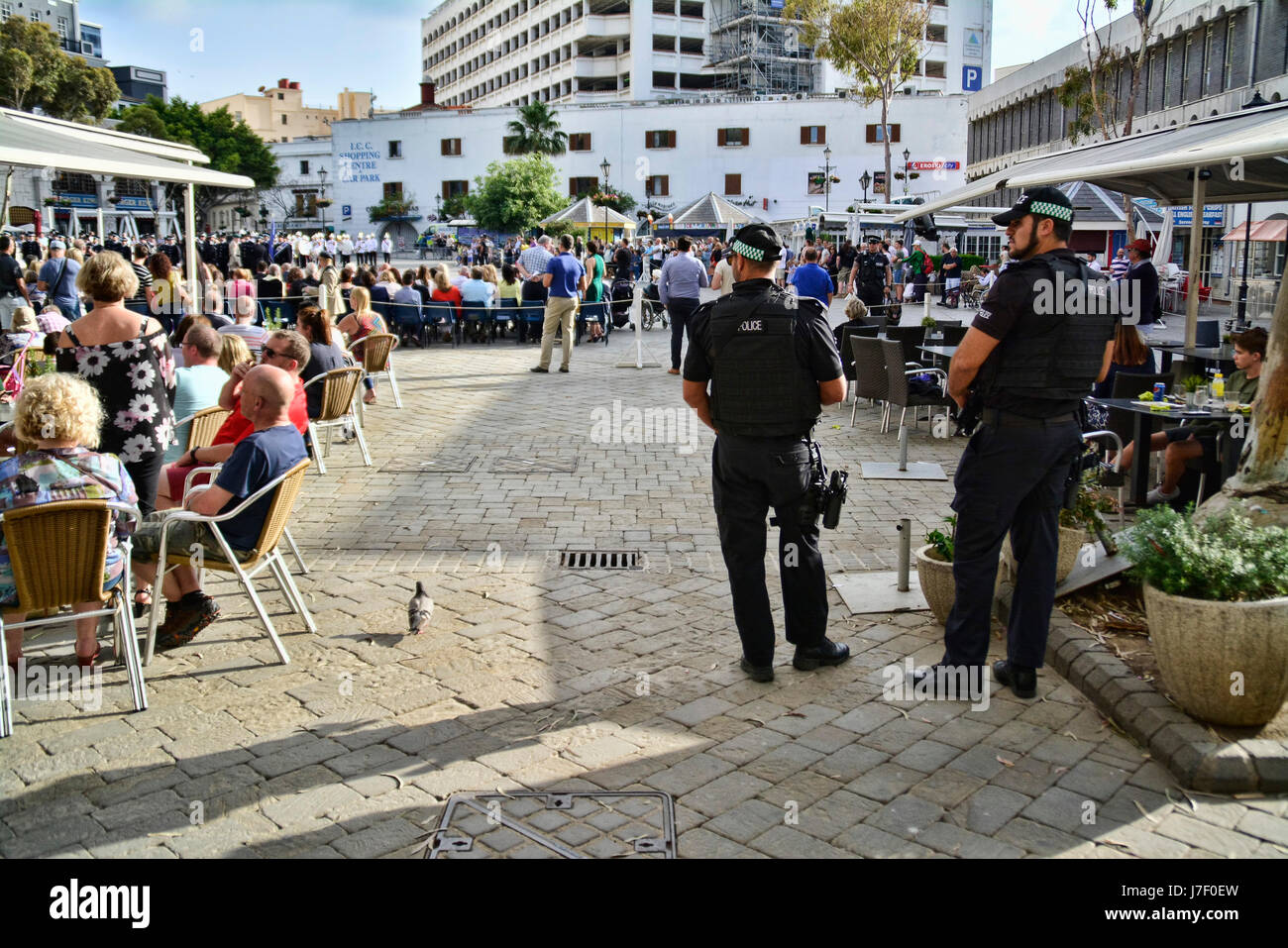 Gibraltar. 24th May 2017. Royal Gibraltar Police recruits today paraded ...