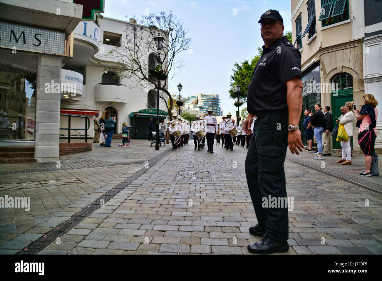 Gibraltar. 24th May 2017. Royal Gibraltar Police recruits today paraded ...