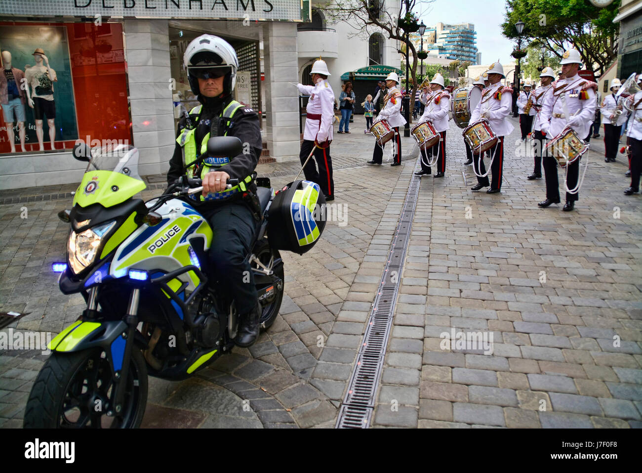 Gibraltar. 24th May 2017. Royal Gibraltar Police recruits today paraded ...