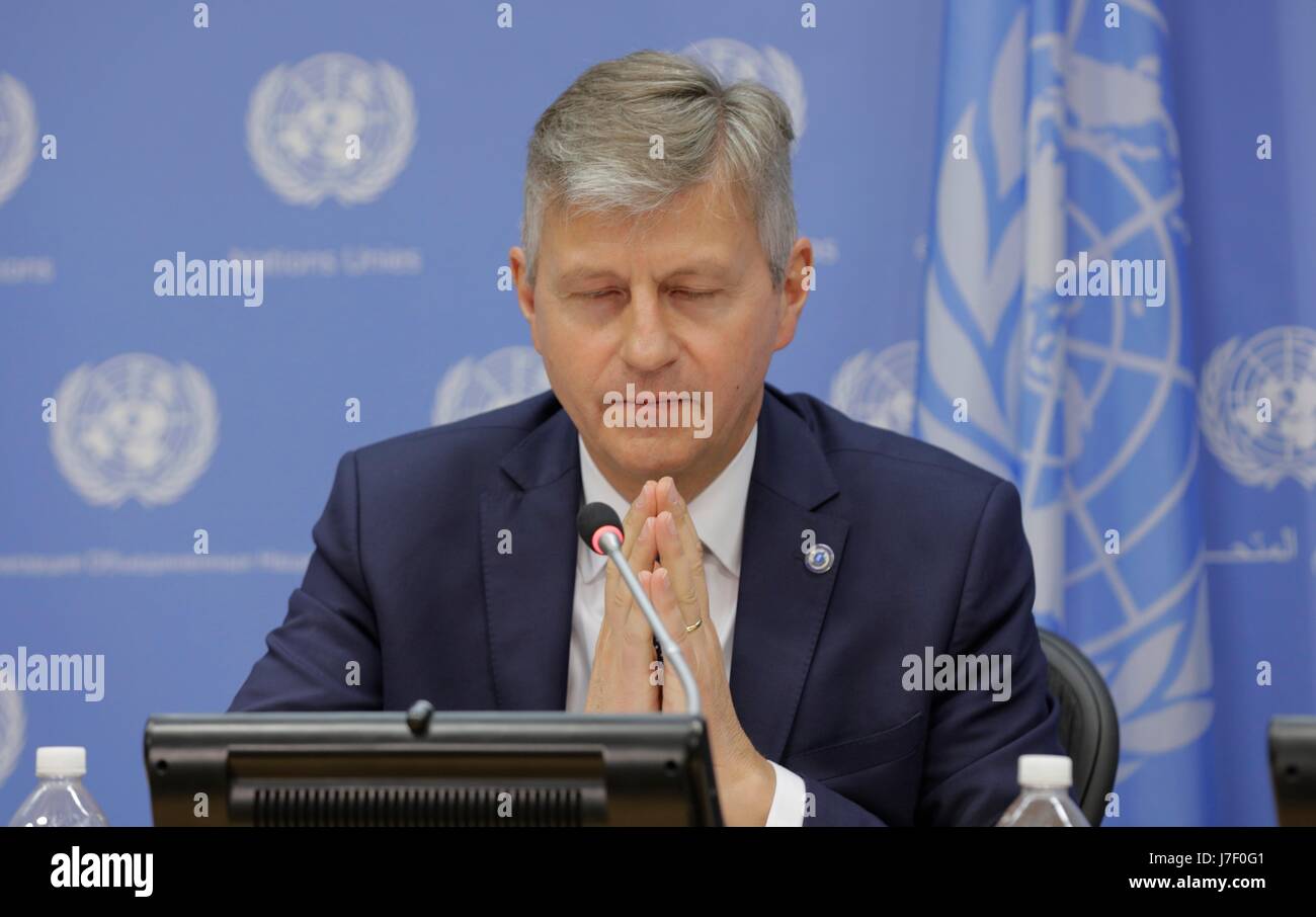 United Nations, New York, USA, May 24 2017 - Jean-Pierre Lacroix, Under ...