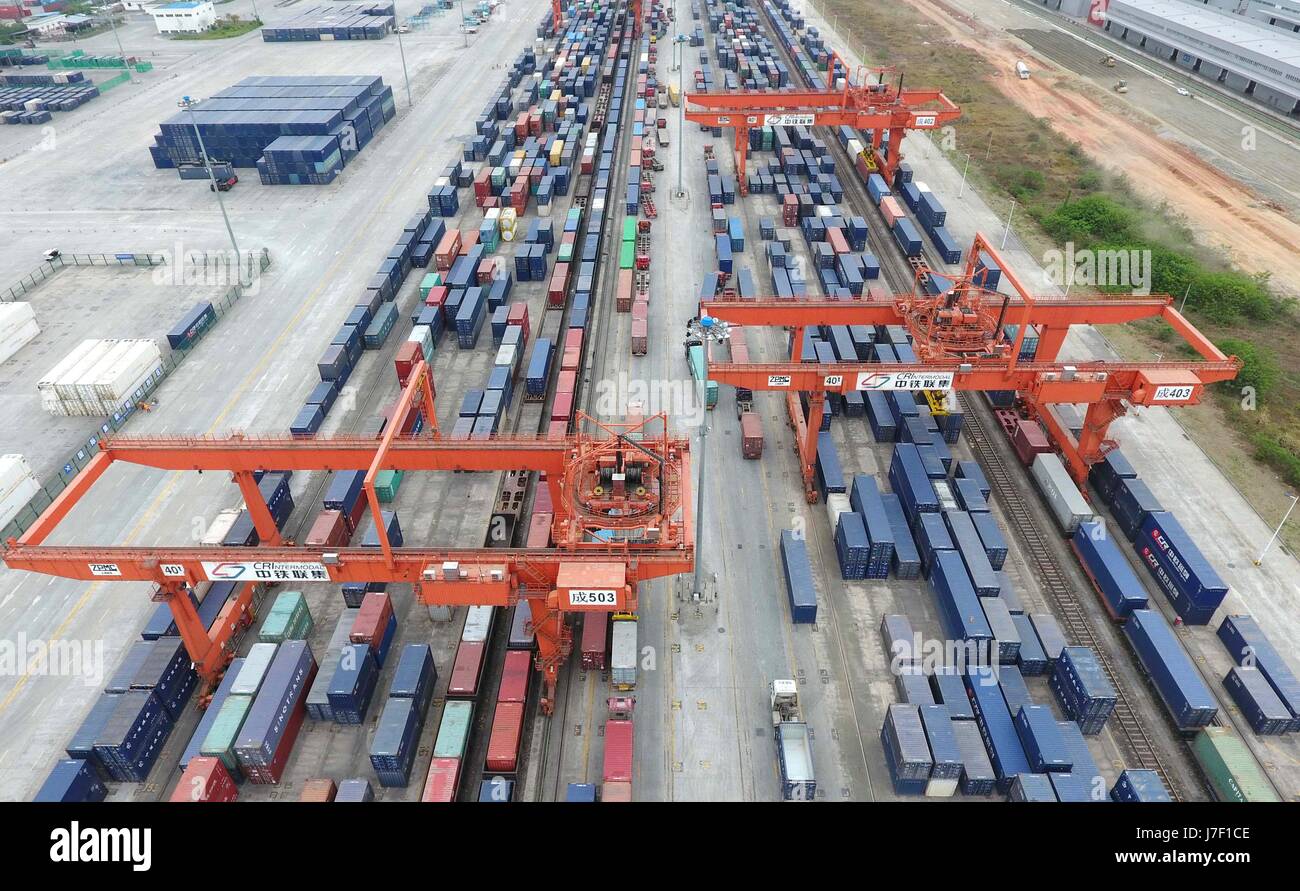 Chengdu. 20th Apr, 2017. Aerial photo taken on April 20, 2017 shows a ...