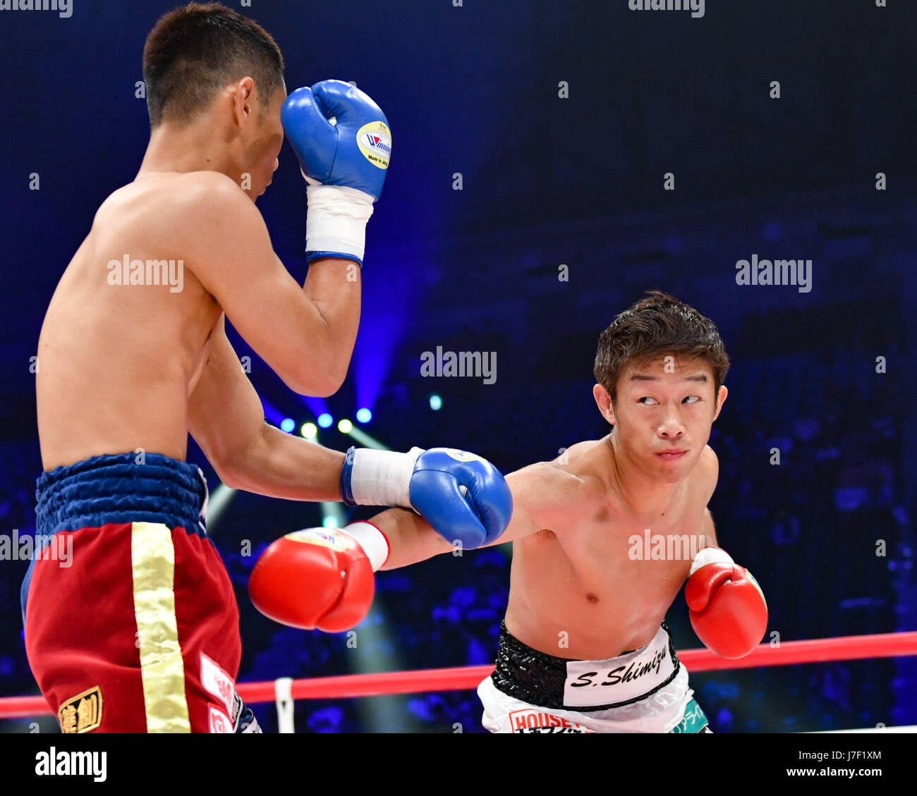 Tokyo, Japan. 21st May, 2017. (L-R) Takuya Yamamoto, Satoshi Shimizu ...