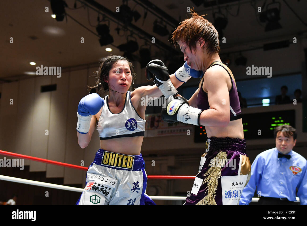 Tokyo, Japan. 19th May, 2017. (L-R) Erika Hanawa, Kayoko Ebata (JPN ...