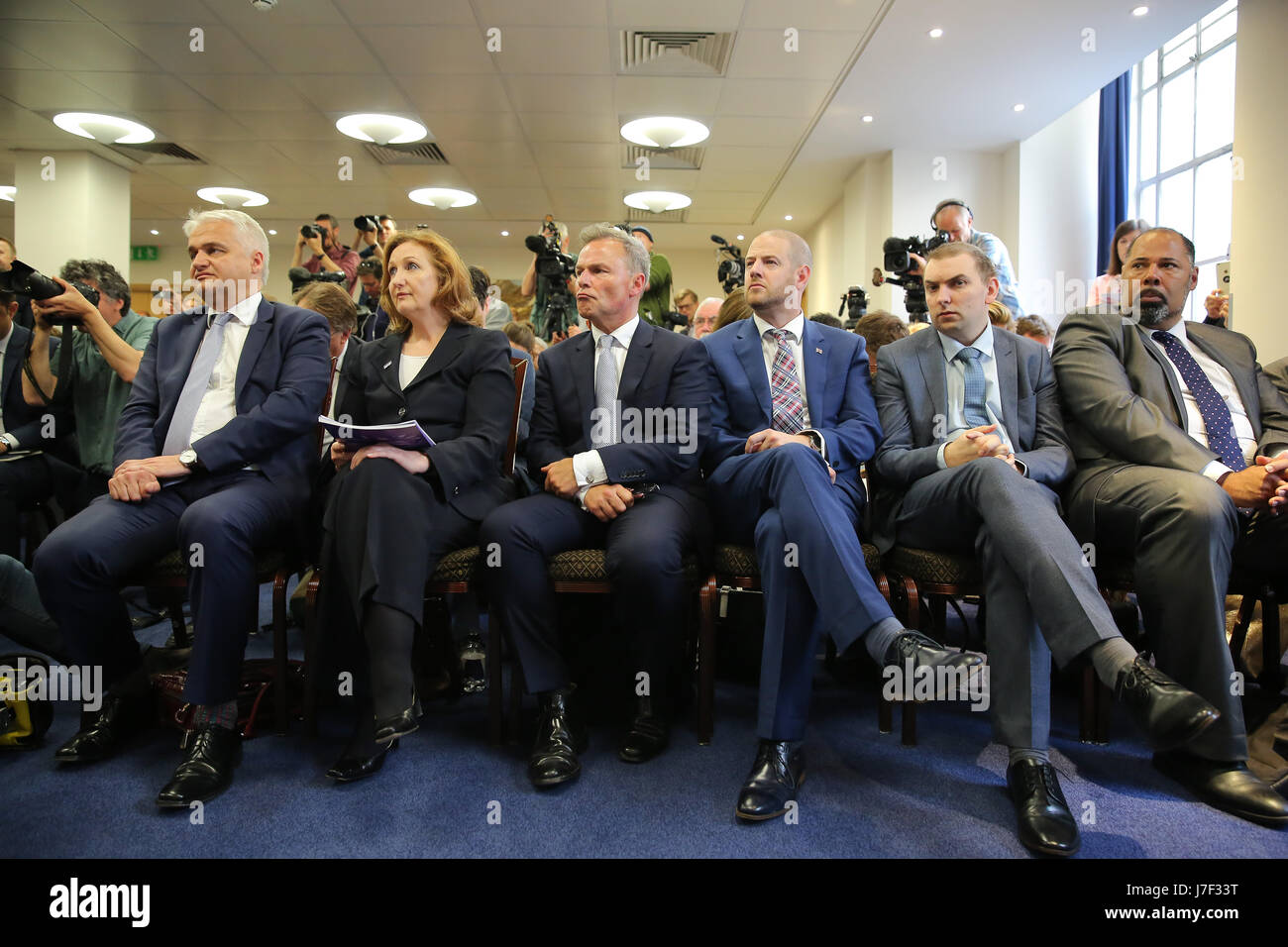 London, UK. 25th May, 2017. Patrick O'Flynn, Suzanne Evans, Peter ...