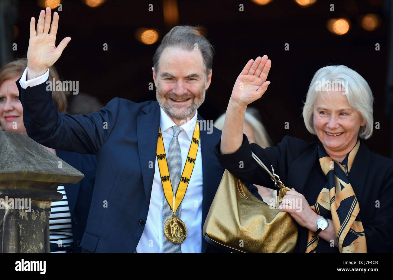 Aachen, Germany. 25th May, 2017. dpatop - British historian Timothy ...