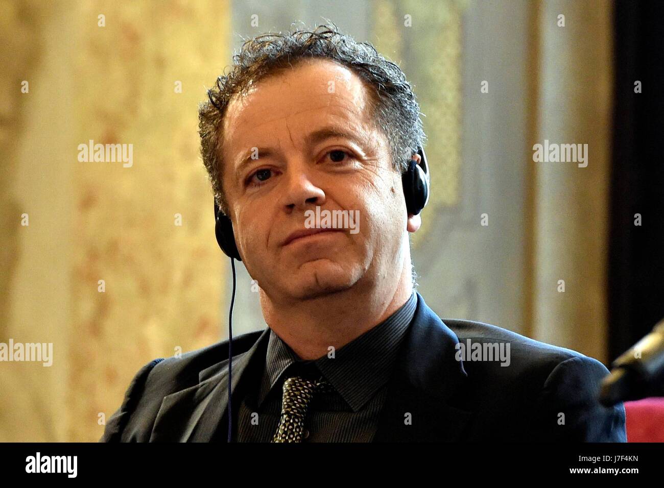 Brno, Czech Republic. 22nd May, 2017. Discussion meeting with ...