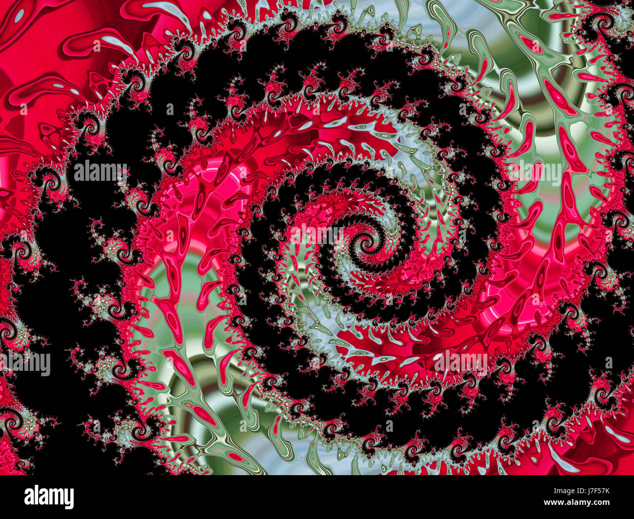 Aluminum Swirl - A Fractal Image Stock Photo - Alamy