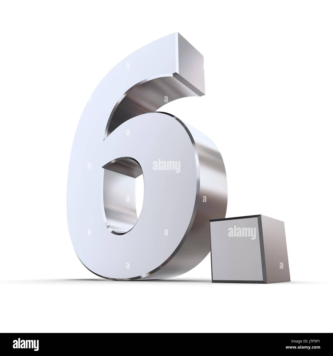 silver six character number metallic digit sixth type model build ...