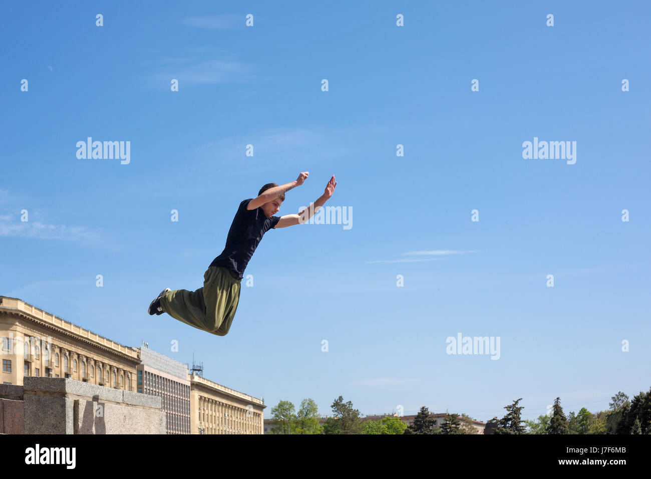 Jumping From The Wall High Resolution Stock Photography and Images - Alamy