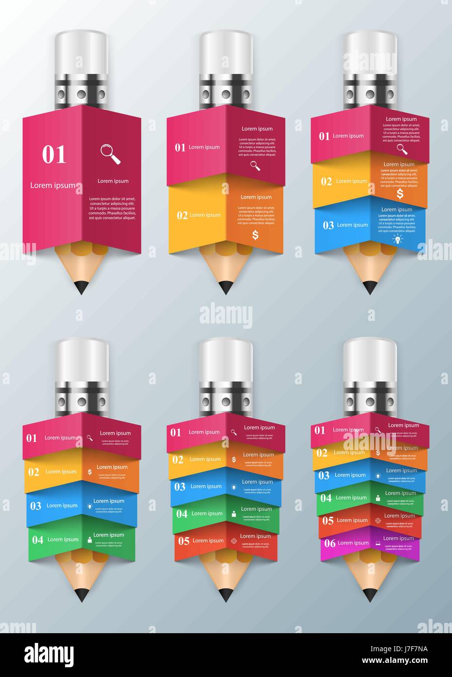Business Infographics. Pencil icon Stock Vector Image & Art - Alamy