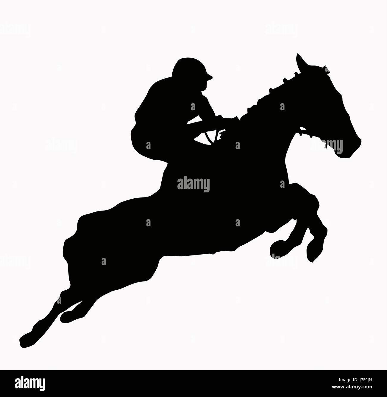 Horse jumping drawing hi-res stock photography and images - Alamy