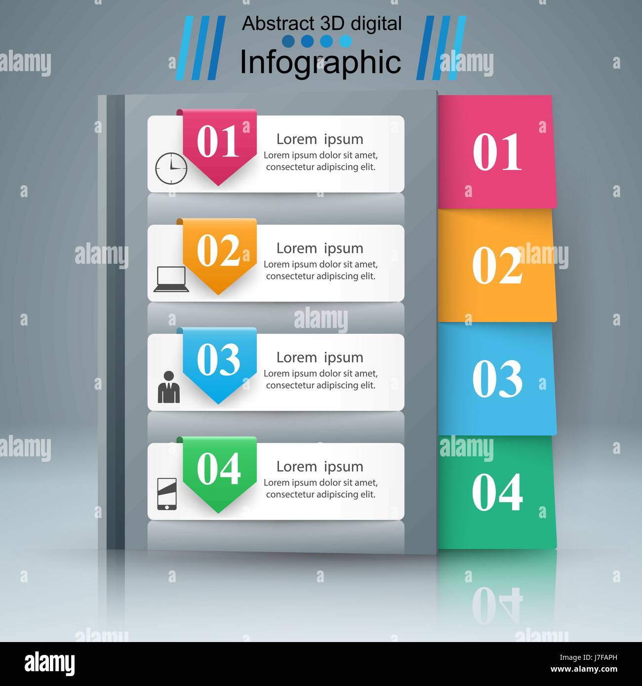 Notepad, notebok icon. Abstract infographic Stock Vector Image & Art ...