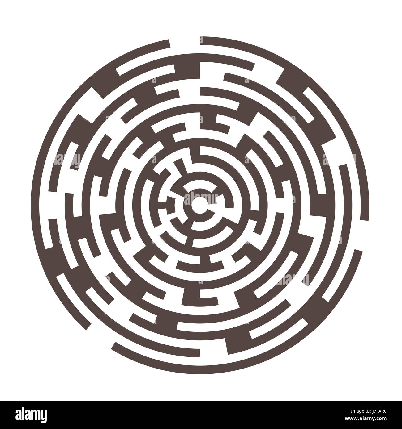 strategy isolated graphic illustration shape labyrinth circle abstract ...