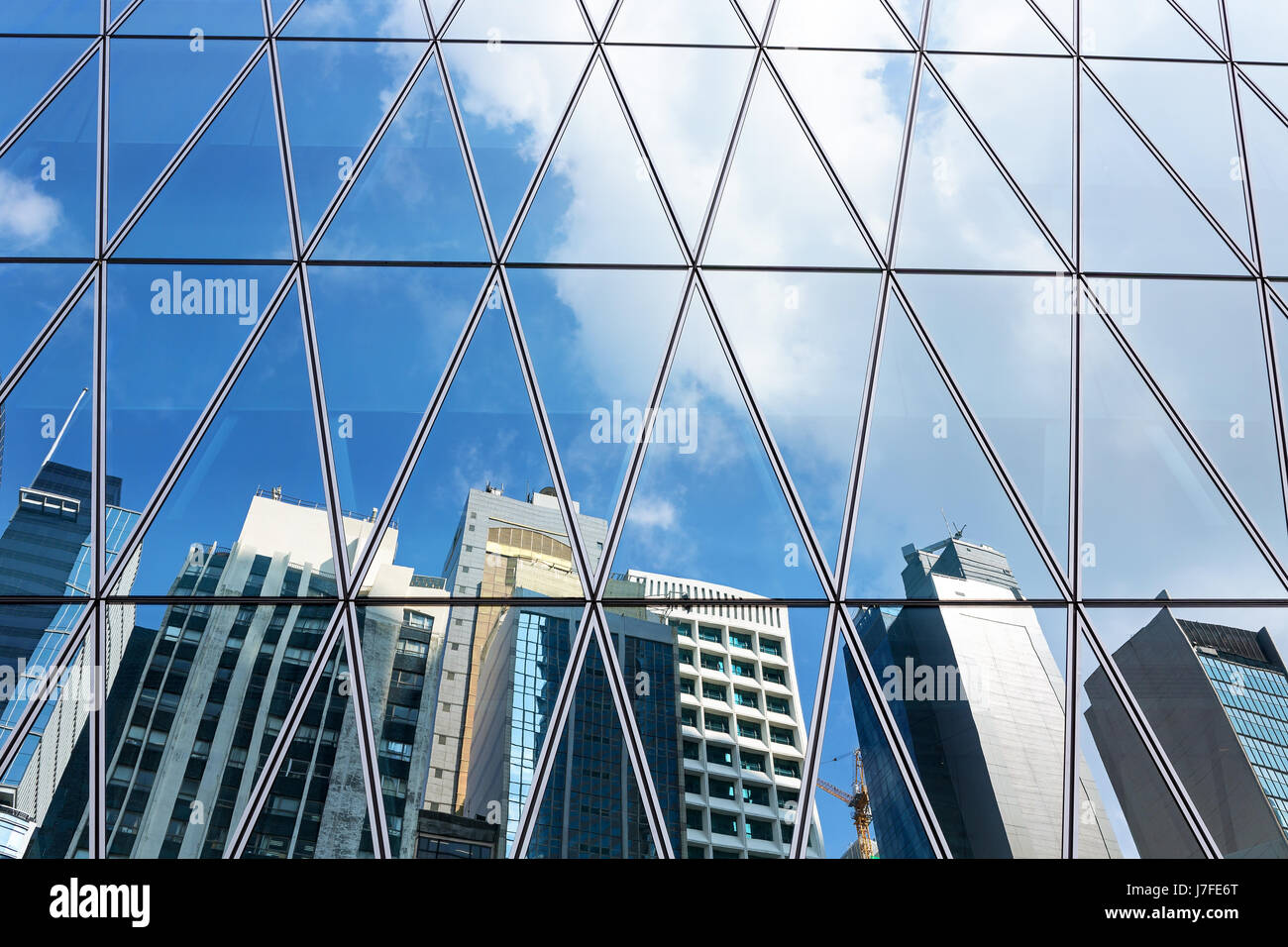 Mirrored office buildings Stock Photo - Alamy