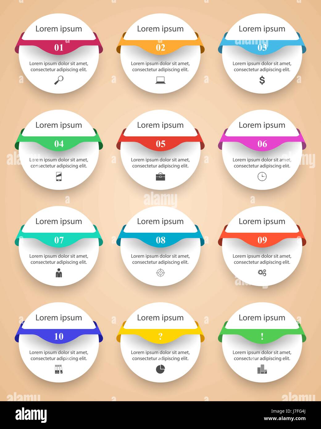 Infographic design. List of 10 items Stock Vector Image & Art - Alamy