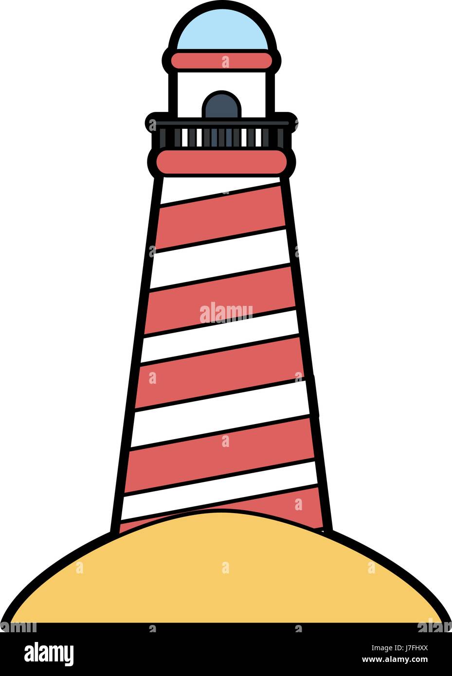 striped lighthouse icon image Stock Vector Image & Art - Alamy