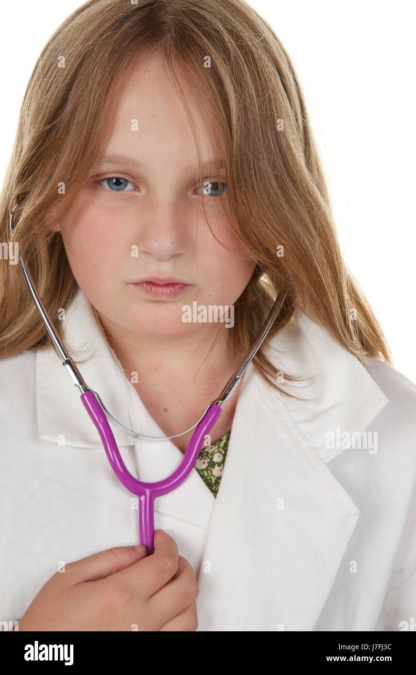 doctor physician medic medical practicioner isolated female teen person ...