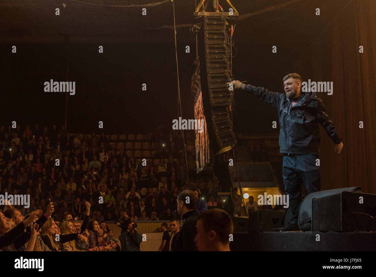 Concert of famous rapper Basta Stock Photo - Alamy