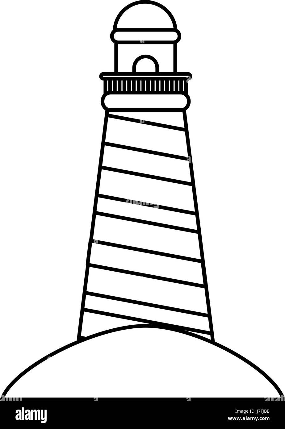 striped lighthouse icon image Stock Vector Image & Art - Alamy