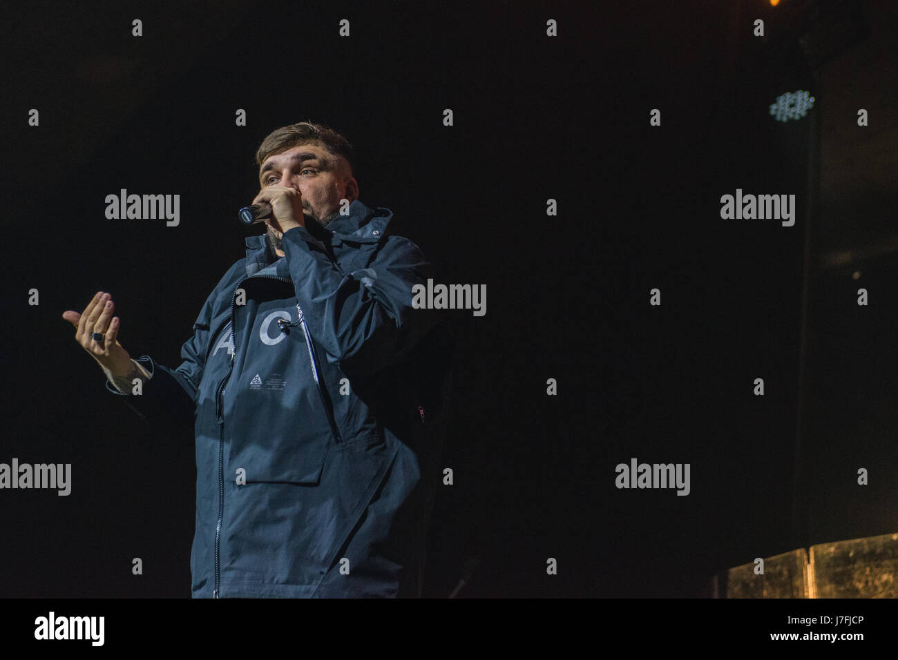 Concert of famous rapper Basta Stock Photo - Alamy